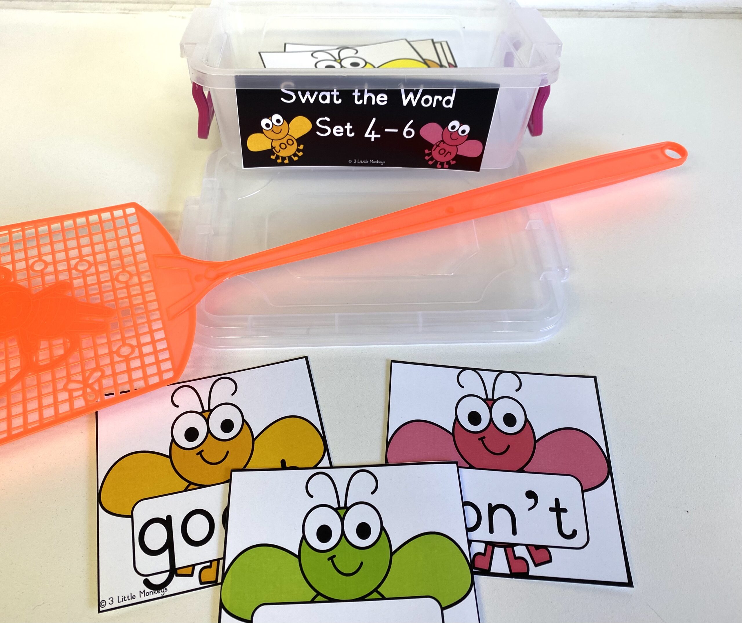 Swat the Word - PDF » 3 Little Monkeys