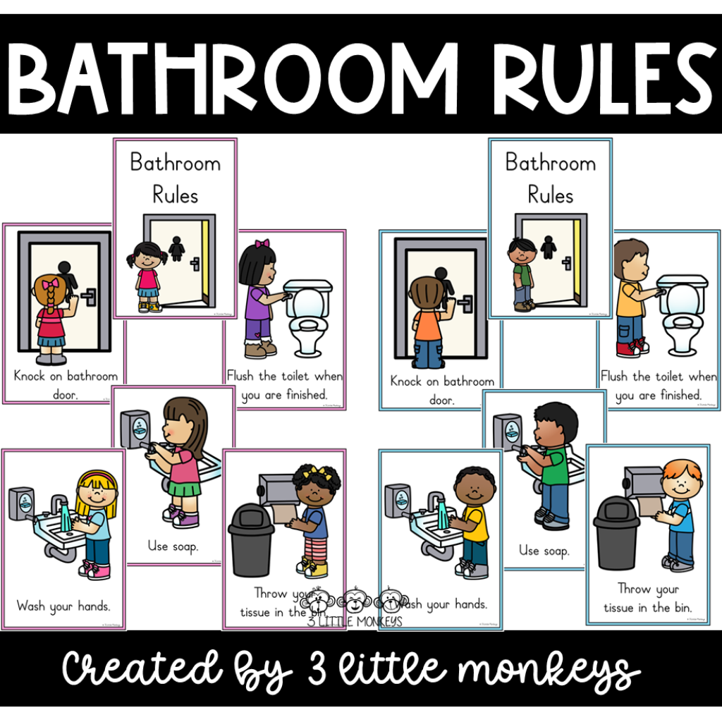 Bathroom Rules - PDF » 3 Little Monkeys