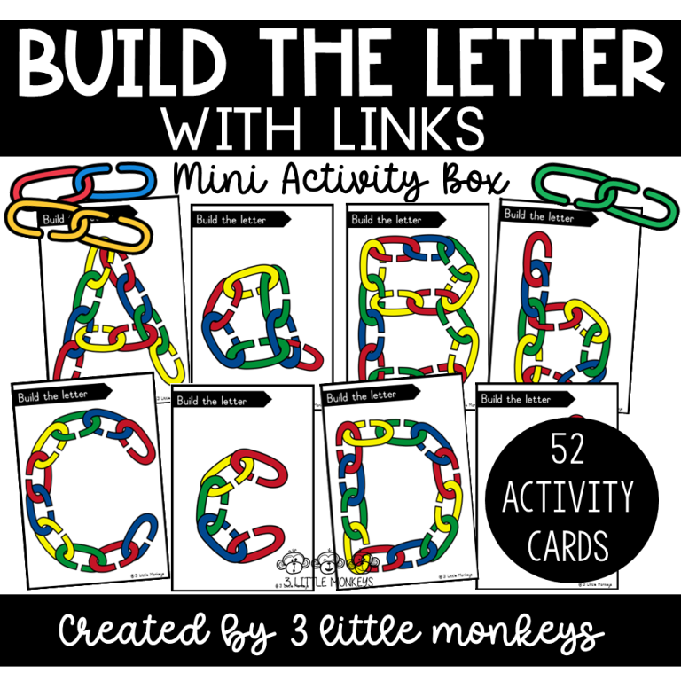 Build the letter with links - PDF » 3 Little Monkeys
