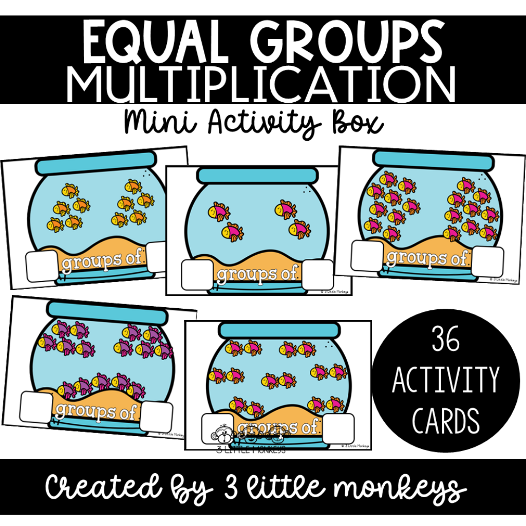 Equal Groups Multiplication - PDF » 3 Little Monkeys