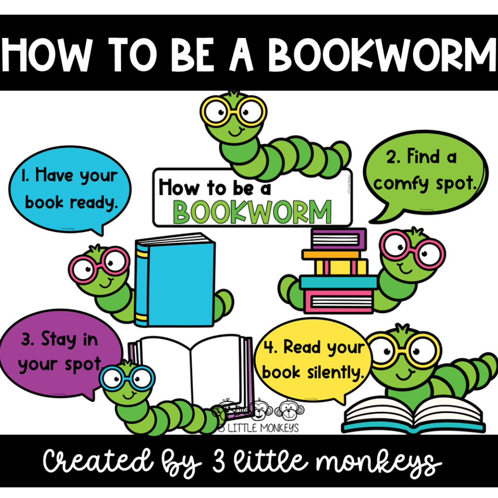 How to be a Bookworm - PDF » 3 Little Monkeys