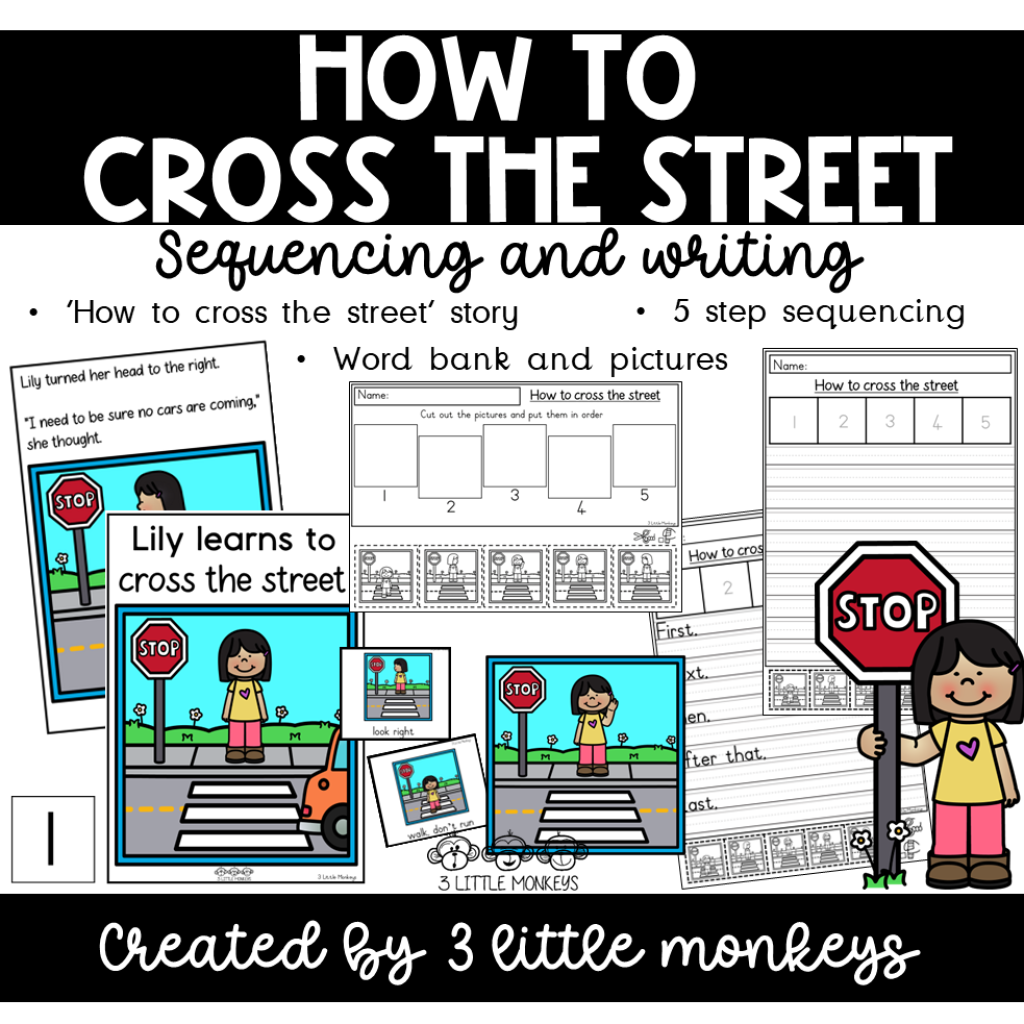 How to cross the street - PDF » 3 Little Monkeys