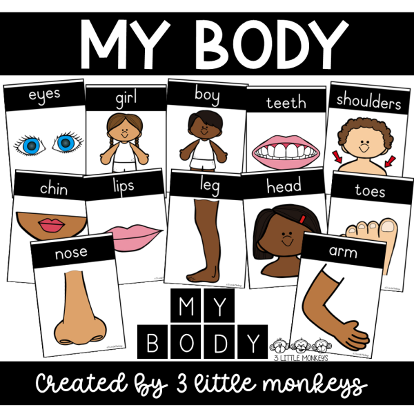 My Body - PDF » 3 Little Monkeys