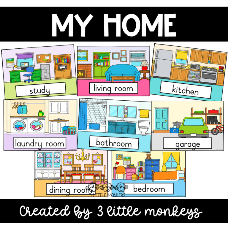 My Home - PDF » 3 Little Monkeys