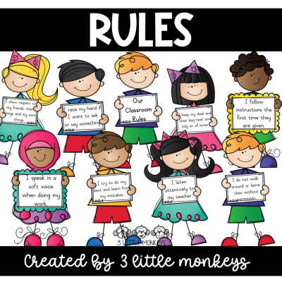 Rules Doodle Kids - PDF » 3 Little Monkeys