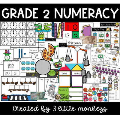 Grade 2 Numeracy Activity Box- PDF » 3 Little Monkeys