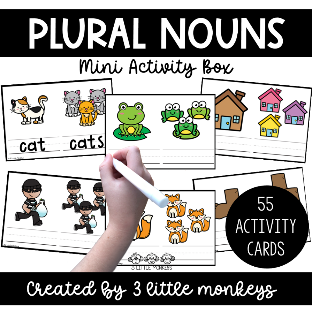 Plural Nouns - PDF » 3 Little Monkeys