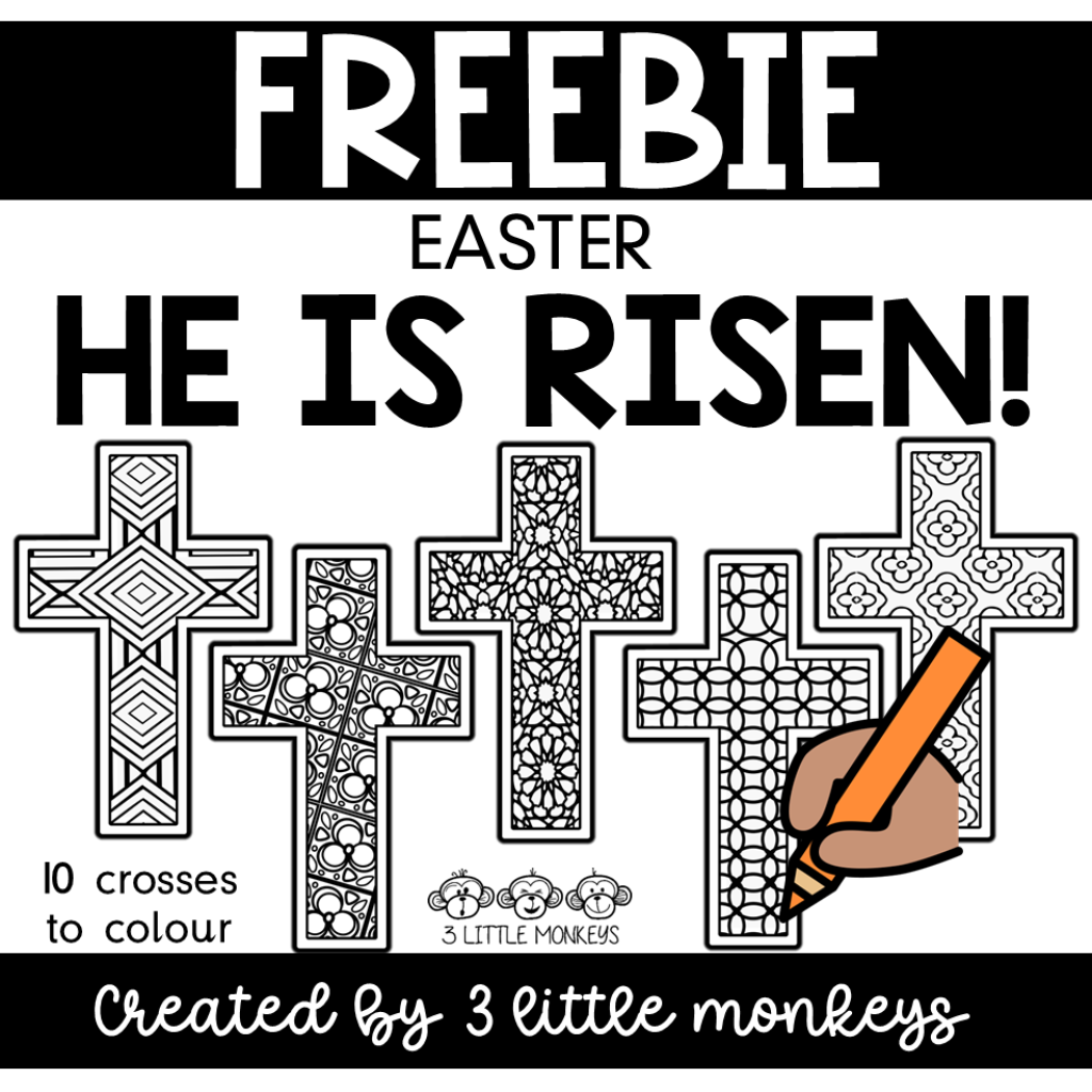 He is Risen! Easter Freebie - PDF » 3 Little Monkeys